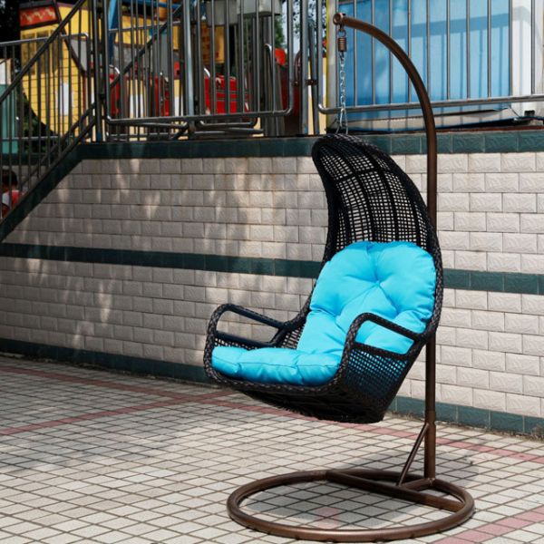 Quality Outdoor Swing Hanging Chair Metal Rattan Mail Packing N for Backyard Swing and Outdoor for sale