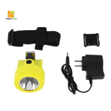 Quality Rechargeable Lithium Ion LED Miner Head Light 3 Color Coal Miners Headlamp for sale