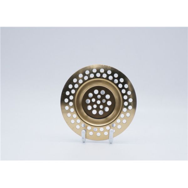 Quality Golden Stainless Steel Sink Strainer Replacement OD 70 Mm Anti - Corrosion for sale
