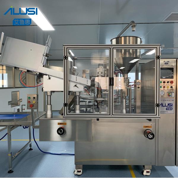 Quality 100-5000ml Bottle Liquid Filling Machine , Pneumatic Ointment Tube Filler for sale