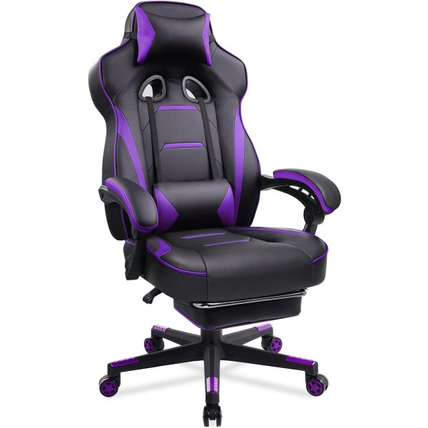 Quality Ergonomic Gaming Chair with Footrest and 360 Swivel/ Height Adjust/Recliner Function for sale