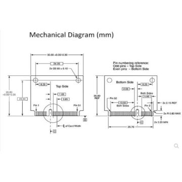 Quality WPEQ-261ACN (BT) Wifi Wireless Module DC 3.3V Mini PCIE Type for sale