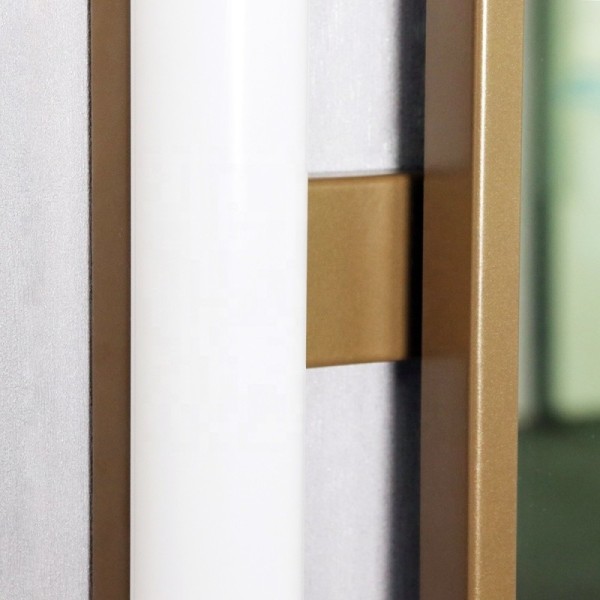 Quality 5mm Environmental Silver Mirror Round Shape Bathroom Wall Mounted LED Lighted for sale