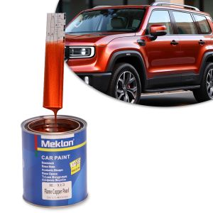 Quality Automotive 1K Flame Copper Pearl Acrylic Liquid Coating Easy Application Car Paint Mixing System Factory Wholesale Price For for sale