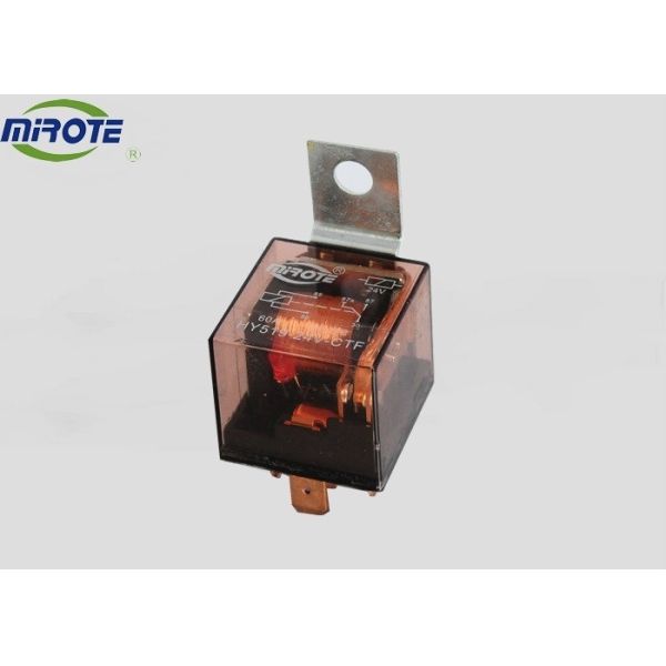 Quality Transparent Coffee 80 Amp Automotive Relay , 5 Blades 12 Volt Waterproof Universal Auto Relay for sale