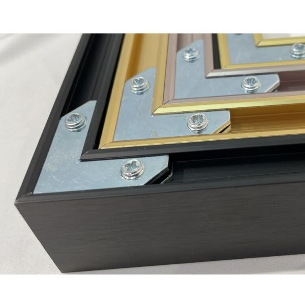 Quality Customized Brushed Surface Aluminum Alloy Profile for Picture Frames and Mirrors for sale