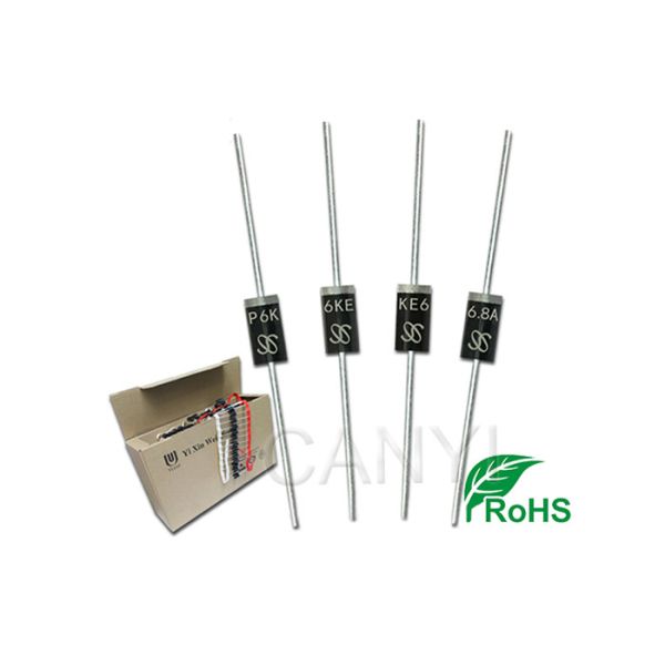 Quality P6KE6.8A/CA DO-15 High Efficiency Diode 1000µA Reverse Leakage TVS Diode for sale