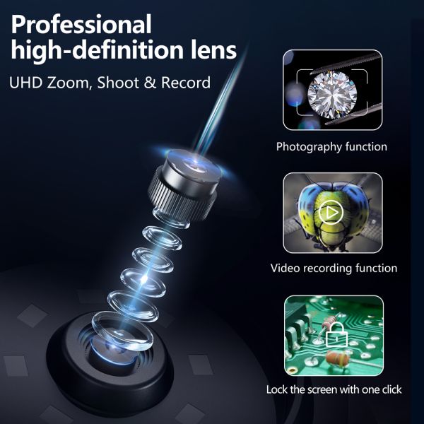 Quality Portable High-Definition 2.8-Inch Handheld Electronic Microscope Magnifier for for sale
