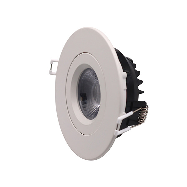 Quality Matt White Tri Colour Dimmable LED Downlight , Gimbal LED Downlight AC12V for sale