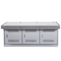 Quality 1800 Width Safety Control Room Three Station Console for Modern Office Computer for sale