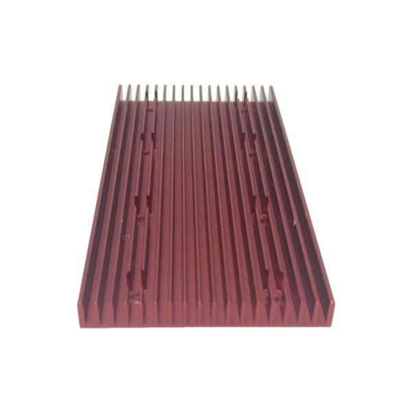 Quality Custom 6063 Aluminum Extrusion Parts Heat Sink With Drilled Mounting Holes for sale