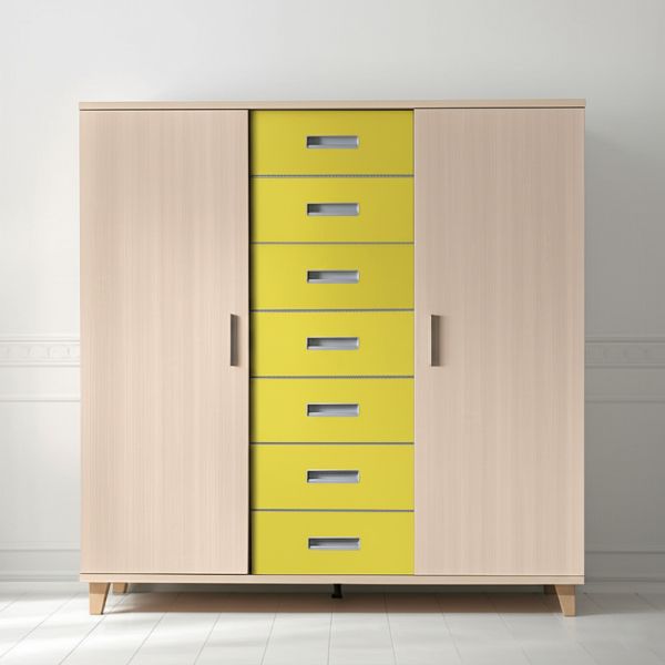 Quality Customizable Eco Leather Front Drawer Panel ENF Grade MDF / Particle Board for sale