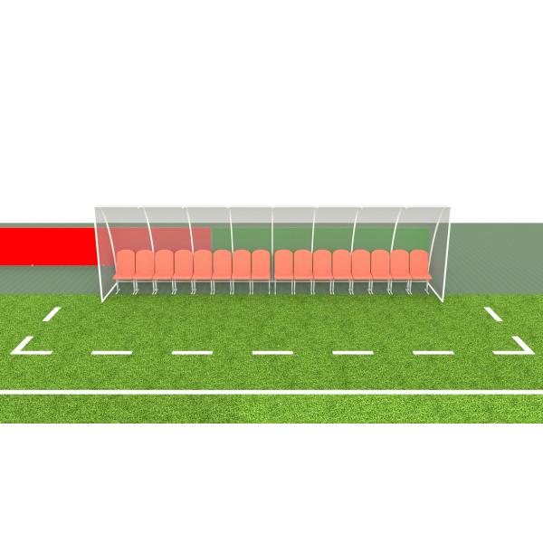 Quality Substitute Soccer Team Bench Shelters For School Park Stadium for sale