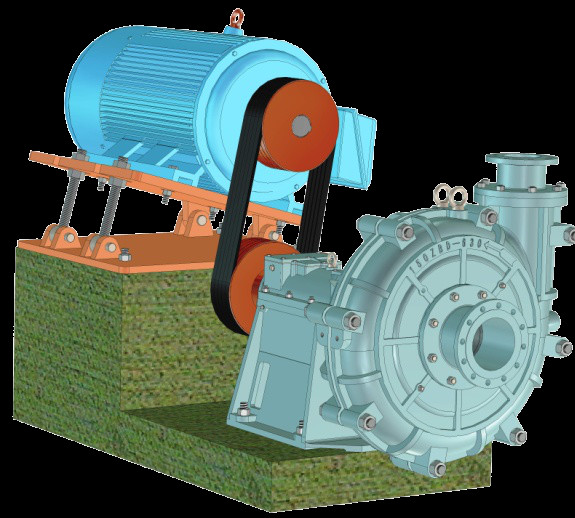 Quality Hydraulic 1480r/Min 55kw Centrifugal Slurry Pump 100ZBQ-315 for sale