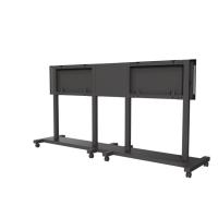 Quality Dual TV Trolley Rolling Tv Stand 65 Inch – 86 Inch TV On Wheels Stand 260kgs for sale