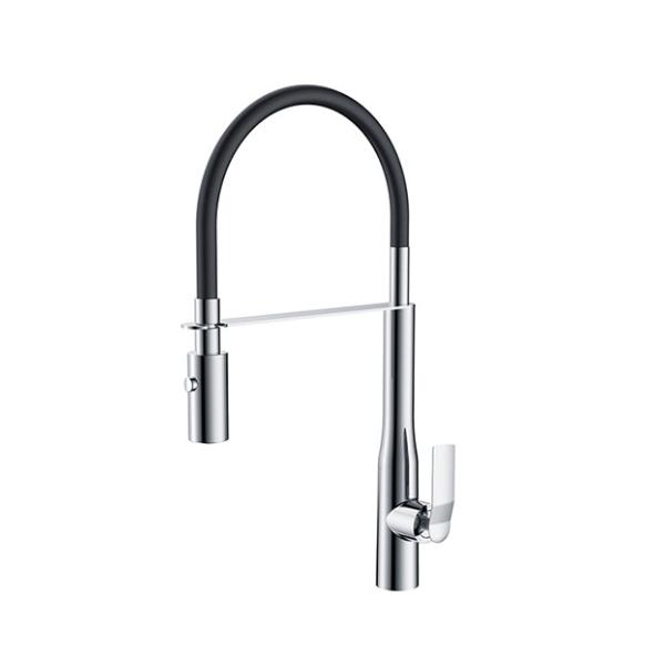 Quality Modern Single Lever Chrome Brass Kitchen Sink Faucets OEM for sale