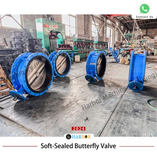 Quality DN40-DN1200 Flange Connection Manual Turbine Ductile Iron Butterfly Valve for for sale