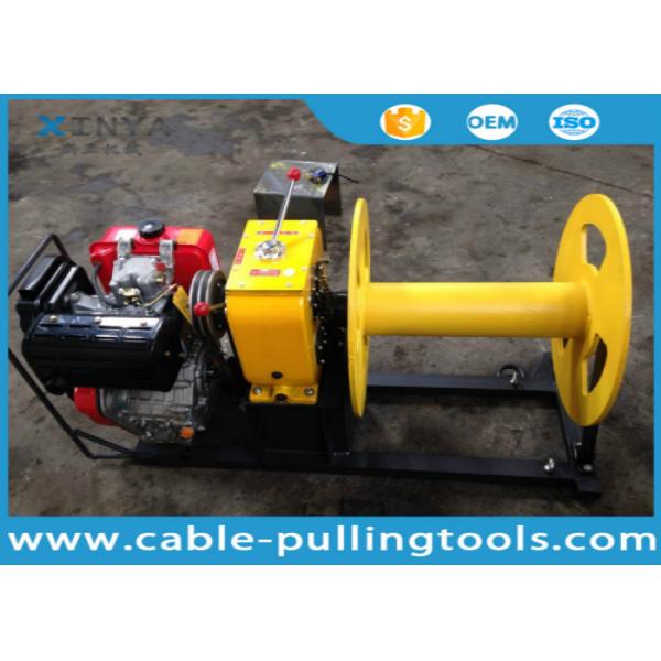 Quality Cable Pulling Tools 3 Ton Diesel Engine Winch For Pulling Wood for sale