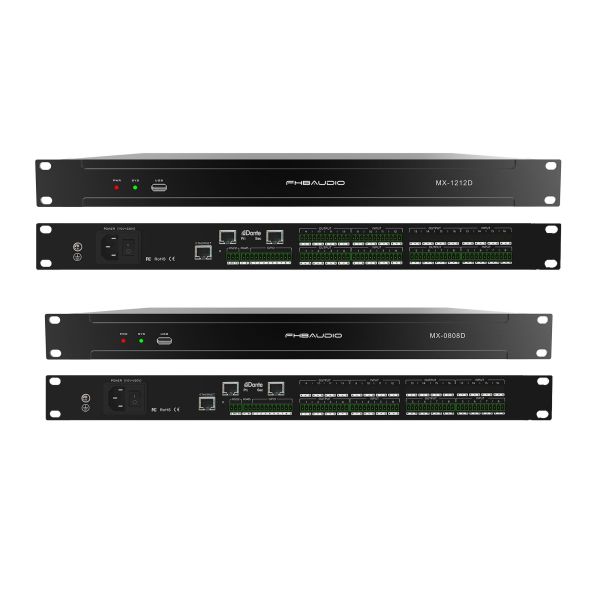 Quality 12X12 Dante DSP Processor Network IP , Digital Matrix Mixer For Large System for sale