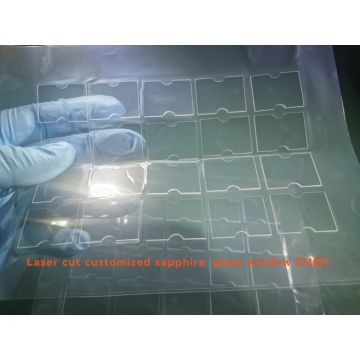 Quality Customized Shape Laser Cut Sapphire Windows , Sapphire Coated Crystal for sale