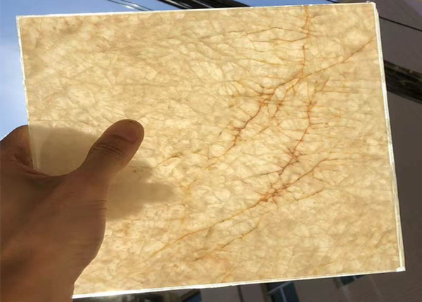 Quality 3mm Stone Laminated Glass UV Stable High Humidity Resistant for sale