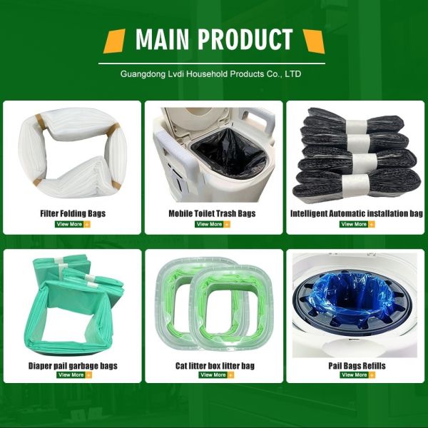Quality Factory Price Smart Bin Self Sealing Auto Refill continuous garbage bag for sale