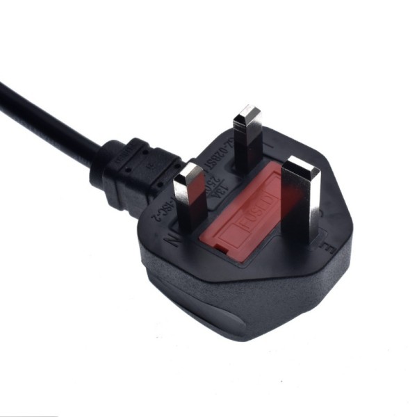 Quality Insulated Flexible PVC ASTA Power Cord BS1363 General C13 Power Cord 250V 2m UK for sale