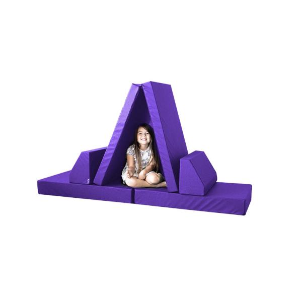 Quality Imaginative Velvet Fabric Modular Sectional Play Couch Sofa for sale