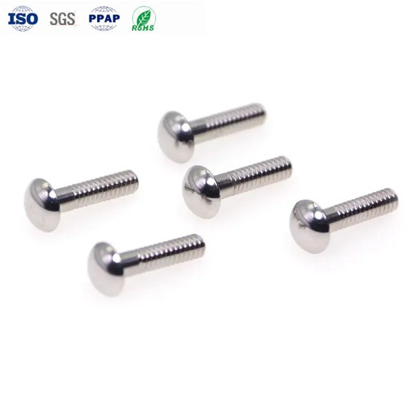 Quality M4 Stainless Steel Mirror Screw Mushroom Head M1-M8 2-80mm for sale