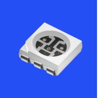 Quality SMD5050 RGB LED Diode 5.0x5.0mm PCT Bracket 120deg 6pins Clear Lens 0.6W LED for sale