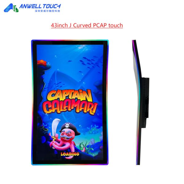 Quality Anwell Touch New 43'' J Curved Touch Screen 1920 X 1080 Full HD Curved Gaming PCAP Touch Screen for sale