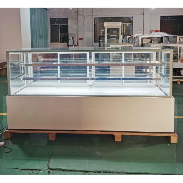Quality Dessert Pastry Cake Display Refrigerator 2000x680x1200mm Cake Counter Fridge for sale
