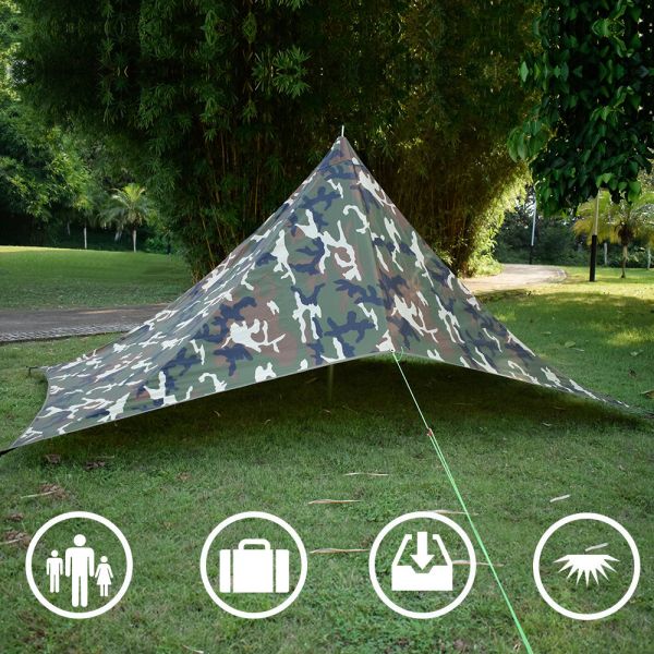 Quality 4 Persons Windproof 210T Polyester Camping Sun Shelter for sale
