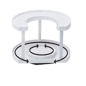 Quality Home Cosmetic Storage Gods ABS Rotating Shelf Cabinet Organizer with Customized for sale