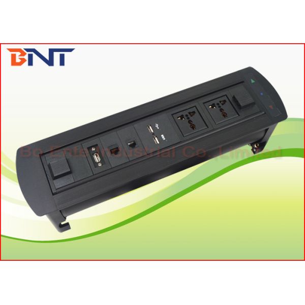 Quality Multi - Function Conference Table Outlet With 2 USB Power Charger for sale