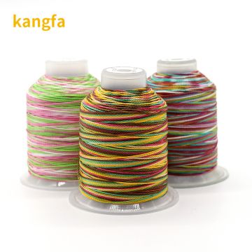 Quality High Temperature Resistant 100G Weight 15ply Rainbow Weaving Crafts Polyester for sale