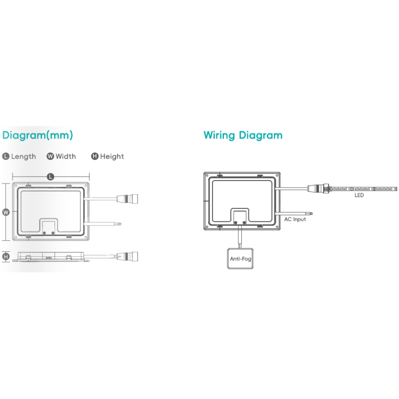 Quality LETARON 30W Flicker-free IP44 Led Driver, CV LED Transformer for Bathroom mirror for sale