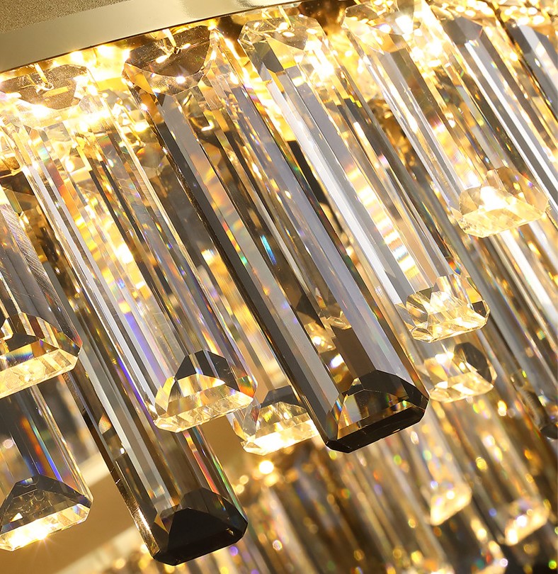 70W 150W Luxury Pendant Lights K9 Crystal Effect Round Pendant ...