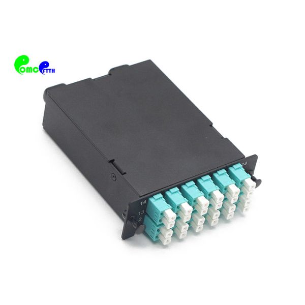 Quality Rack Mounted MPO Cassette Patch Panel OM3 0.9mm With CRS Cold Rolled Steel for sale