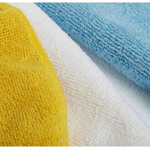 Quality 90% Polyester 28cmx38cm Yellow Car Cleaning Cloth for sale