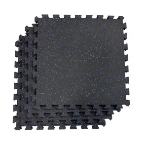 Quality 1000x1000mm 20mm Thickness Interlocking Rubber Mat with 1.5g/cm3 Density for Gym for sale
