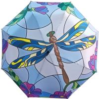 Quality DIY Custom Design Dragonfly Animal Pattern Three-folding Umbrella with Black for sale