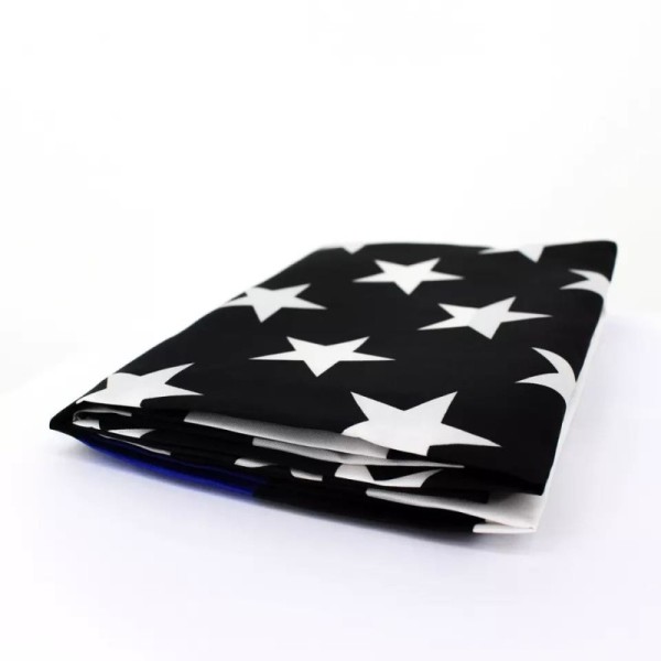 Quality 90x150cm Custom Polyester Flag National America Blue Line Flags for sale