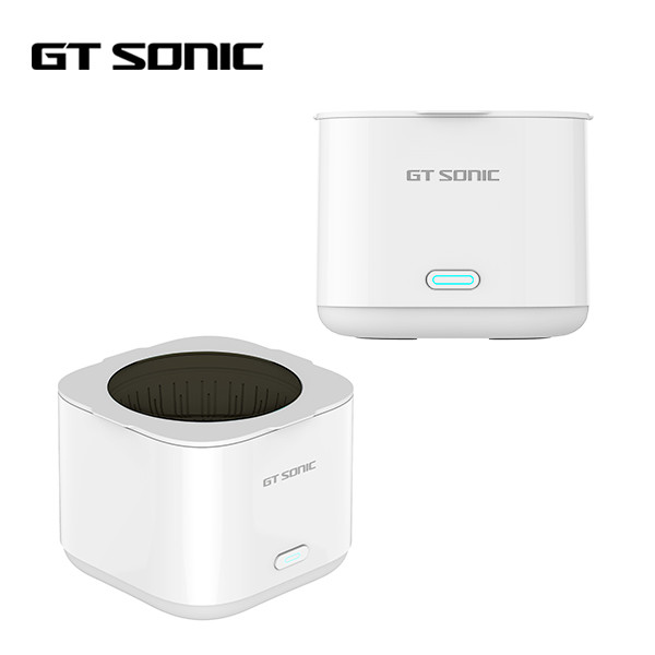 Quality Small Light Cube Structure Sonic Jewelry Cleaner 180ml 43kHz With Low Noise for sale