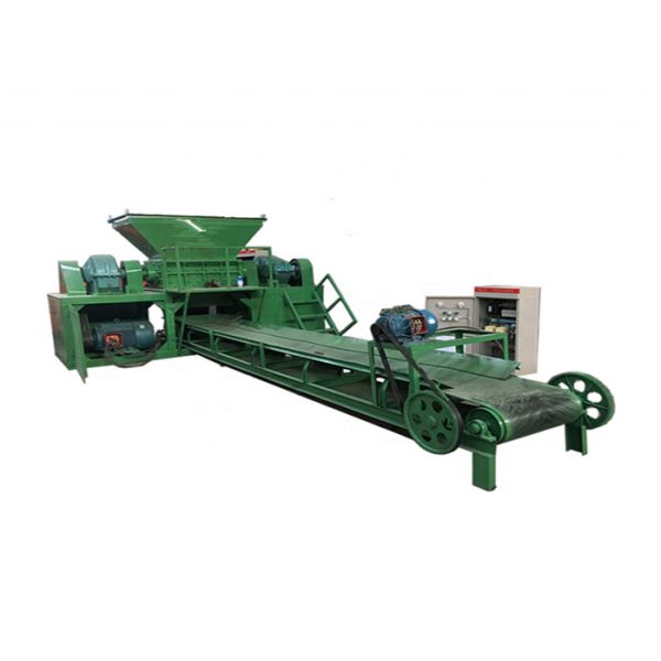 Quality 2.5t/H Scrap Tire Paper Pallets Double Shaft Shredder for sale