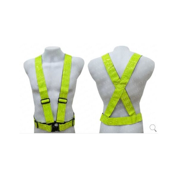 Quality Adjustable Reflective Waist Belt Fluorescent  Green Hi Vis Safety Belt for sale