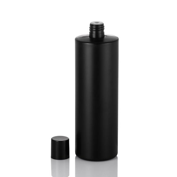 Quality Frosted 100ml Plastic Bottle With Screw Cap PE Black Plastic Material for sale