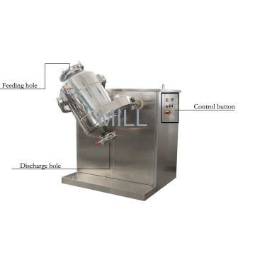 Quality Laboratory Safety 3d Powder Mixer 3d Motion Dry Powder Mixing Machine Stable for sale
