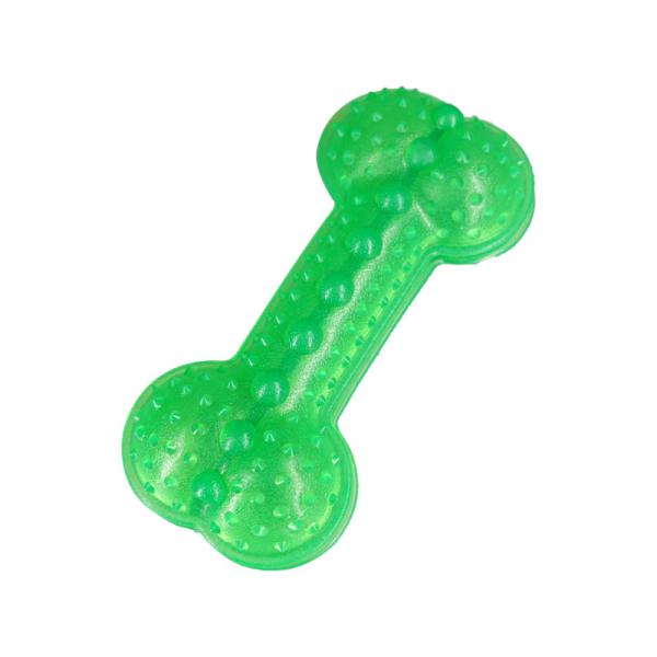 Quality Teeth Cleaning Bone Shape Soft Natural Rubber chewing TPR Dog Toys for sale