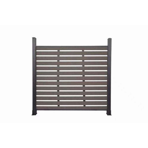 Quality Waterproof Outdoor WPC Decking Fence with Wood Grain Pattern and Brushed Surface for sale